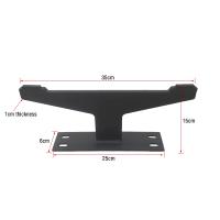China Light Luxury Black Metal I-shaped Frame Sofa Large Iron Furniture Support Legs Base Fittings for Cabinets & Coffee Tables for sale