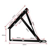 China Adjustable Hydraulic and Pneumatic Lifting Mechanism for Bed Frame Gas Strut Bracket for Upward-opening Storage Box for sale