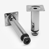 China Thickened Adjustable Metal Furniture Cabinet Legs Hardware Support Legs Cylindrical Coffee Table Leg Accessories for sale