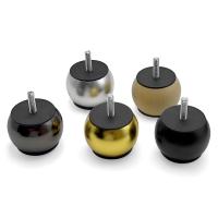 China Light Luxury Adjustable Height Round Furniture Support Legs Metal Raising Feet Accessories for Sofas Coffee Tables & Cabinets for sale