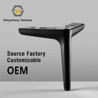 China Metal Furniture Legs TV Cabinet Legs Coffee Table Support Legs Soft Bed Hardware Fittings with Anti-slip Rubber Pads for sale
