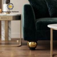 China Light Luxury Adjustable Height Round Furniture Support Legs Metal Raising Feet Accessories for Sofas Coffee Tables & Cabinets for sale