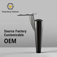 China Gunblack Chrome Curved Brackets Tapered Metal Sofa Legs Modern Cabinet Feet Support Legs for TV Cabinets and Furniture for sale