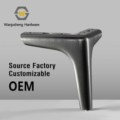 China Modern Brushed Metal Dining Table Legs for Sofa and Cabinet Support for sale