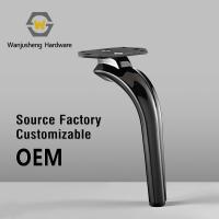 China Heavy-duty Die-cast Black Cabinet Legs Metal Furniture Feet Hardware Accessories for Sofas Coffee Tables and Bathroom Cabinets for sale