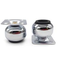 China High-gloss Chrome Spherical Sofa Legs Coffee Table Legs Support Brackets Furniture Foot Pads & Bed Support Legs for sale