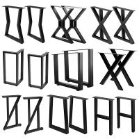 China Iron Table Leg Bracket Metal Dining Table Legs Office Desk Supports Tea Table Bases DIY Iron Coffee Table Legs for sale