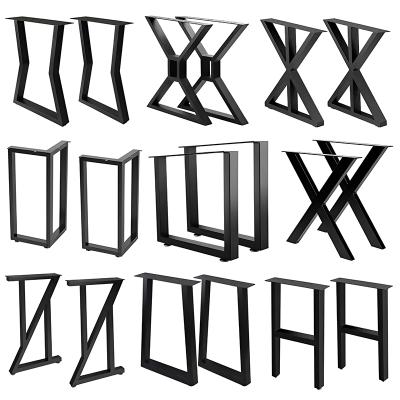 China Iron Table Leg Bracket Metal Dining Table Legs Office Desk Supports Tea Table Bases DIY Iron Coffee Table Legs for sale