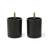 China Round Plastic Height Increasing Sofa Feet Black Furniture Support Leg Accessories for sale