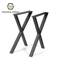 China X-shaped Iron Frame Heavy Duty Table Bracket Metal Table Legs for Desk Slab Table & Dining Table Furniture Support Legs for sale