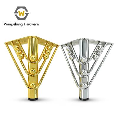China Light Luxury Metal Sofa Legs Gold Coffee Table & TV Cabinet Feet Bathroom Nightstand Legs Furniture Hardware Fittings for sale