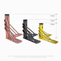 China Light Luxury Metal Sofa Legs Gold Coffee Table & TV Cabinet Feet Bathroom Nightstand Legs Furniture Hardware Fittings for sale
