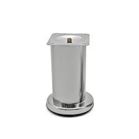 China Hot-selling Modern-style Chrome-Plated Round Metal Tube Furniture Legs Glossy Hardware Accessories for Sofas & Cabinets for sale