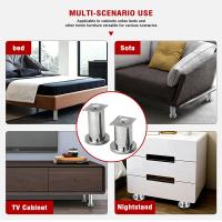China Hot-selling Modern-style Chrome-Plated Round Metal Tube Furniture Legs Glossy Hardware Accessories for Sofas & Cabinets for sale
