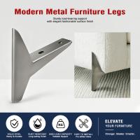 China New Iron Sofa Leg Accessories Tapered Pre Drilled Metal Furniture Legs for Cabinet Replacement for sale