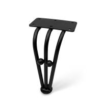 China Light Luxury Matte Black Metal Sofa Legs with Steel Balls Hardware Fittings Thickened Support Legs for Cabinets & Coffee Tables for sale