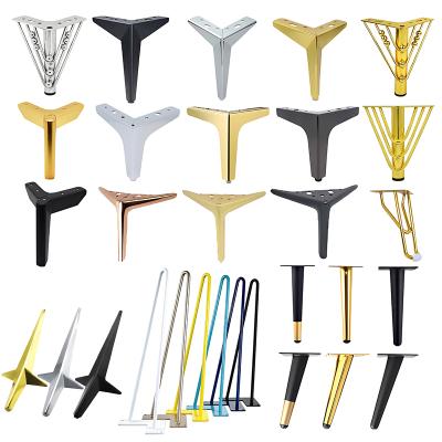 China Custom Furniture Hardware Metal Iron & Steel Sofa Support Legs New Style Furniture Heightening Leg Accessories for sale
