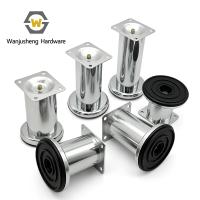 China Simple Table Legs, Sofa Hardware Feet Coffee Table Legs Heightening Pads Furniture Cylindrical Metal Support Legs for sale