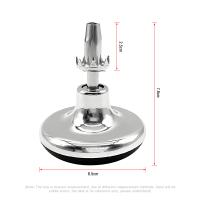 China Black Plastic Plug-in Carpet Casters Sofa Support Legs Bed Feet Pads Heavy-Duty Base Brackets Furniture Hardware Accessories for sale