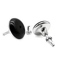 China Black Plastic Plug-in Carpet Casters Sofa Support Legs Bed Feet Pads Heavy-Duty Base Brackets Furniture Hardware Accessories for sale