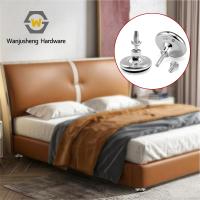 China Black Plastic Plug-in Carpet Casters Sofa Support Legs Bed Feet Pads Heavy-Duty Base Brackets Furniture Hardware Accessories for sale