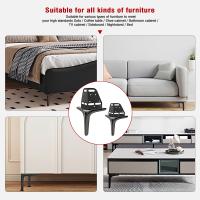 China Heavy-Duty Metal Sofa Riser Legs with 115mm Brackets Cabinet & Coffee Table Legs Furniture Hardware Fittings for sale