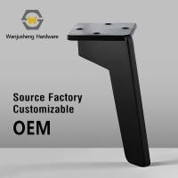 China Black Metal Sofa Legs OEM Thick Iron Furniture Support Feet for Nightstands Hardware Fittings for sale