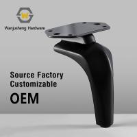 China Black Curved Elephant Shape Sofa Legs Die-cast Metal Furniture Hardware Feet Suitable for Sofas Coffee Tables and Cabinets for sale
