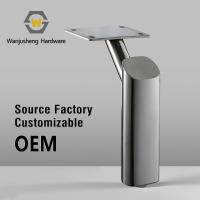 China Brushed Silver Cabinet Legs Heavy-duty Iron Furniture Feet Hardware Fittings for Hotel Dressers and TV Cabinets for sale