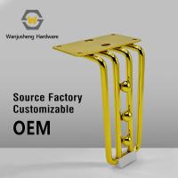 China Luxury Iron Sofa Legs with Gold Bead Decoration Hot-selling High-quality Hardware Fittings for Beds for sale