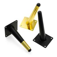 China Heavy Duty Modern Iron Conical Furniture Support Legs Metal Sofa Coffee Table & Bathroom Cabinet Feet for sale