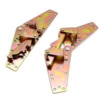 China Multifunctional Sofa Backrest Folding Hinge Black Dual-purpose Butterfly Hinge Sofa Bed Adjuster Hardware Hinge for sale