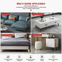 China Heavy Duty Modern Iron Conical Furniture Support Legs Metal Sofa Coffee Table & Bathroom Cabinet Feet for sale
