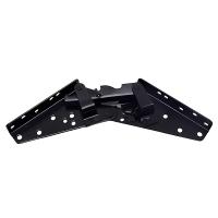 China Multifunctional Sofa Backrest Folding Hinge Black Dual-purpose Butterfly Hinge Sofa Bed Adjuster Hardware Hinge for sale
