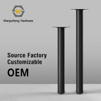 China Heavy Duty Adjustable Round Metal Furniture Legs Extendable Durable Support Feet for Office Desks & Coffee Cabinets Tables for sale