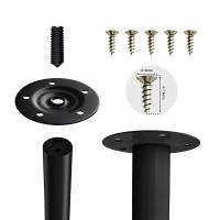 China Heavy Duty Adjustable Round Metal Furniture Legs Extendable Durable Support Feet for Office Desks & Coffee Cabinets Tables for sale