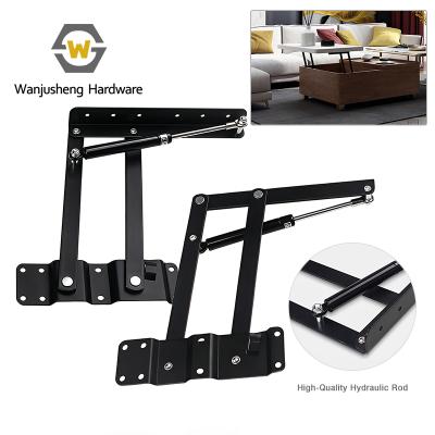 China Multifunctional Hinge Lifting Support Foldable Storage Hydraulic Buffer Lifting Bracket for Coffee Table & Desktop for sale