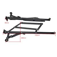 China Space-Saving Multifunctional Furniture Fittings Silent Sliding Sofa Bed Conversion Lifting Mechanism Iron Hinge with Casters for sale