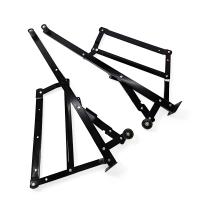 China Space-Saving Multifunctional Furniture Fittings Silent Sliding Sofa Bed Conversion Lifting Mechanism Iron Hinge with Casters for sale