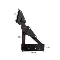 China Multifunctional Sofa Hinge Fittings Heavy-Duty Solid Iron Adjustable Backrest Folding Sofa Bed Mechanism for sale