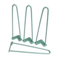 China Hairpin Coffee Table Legs Industrial Iron Wire Table Foot Bracket 8-35cm Metal Furniture Support Legs DIY 2/3-prong Design for sale