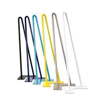 China Hairpin Coffee Table Legs Industrial Iron Wire Table Foot Bracket 8-35cm Metal Furniture Support Legs DIY 2/3-prong Design for sale