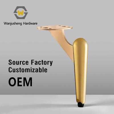 China Thickened Metal L-shaped Sofa Legs Sickle-style Bed Legs Heightening Support Feet for Coffee Tables Furniture Hardware Fittings for sale