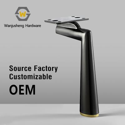 China Modern Minimalist Electroplated Metal L-Shaped Support Legs for Sofas & Coffee Tables Anti-Slip Furniture Leg Hardware Fitting for sale