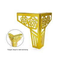China Shiny Chrome Metal Table Legs Furniture Sofa Iron Table Legs Gold Metal Iron Sofa Feet Metal Furniture Legs for sale