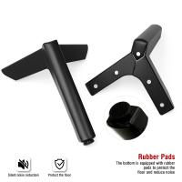 China Matte Black Triangular Modern Sofa Legs Metal Hardware Support Fittings for Coffee Tables & Cabinets for sale