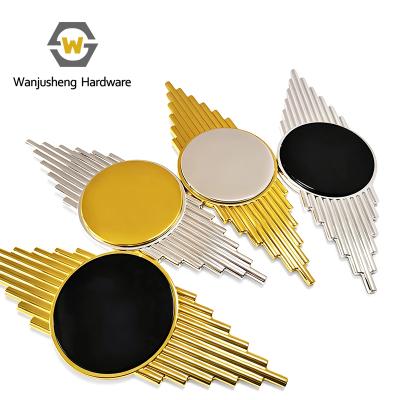 China Plastic Hardware Decorative Buttons for Sofas Upholstered Furniture & Bedheads Gold and Silver Two-Tone Decorative Accessories for sale