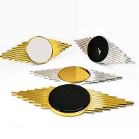 China Plastic Hardware Decorative Buttons for Sofas Upholstered Furniture & Bedheads Gold and Silver Two-Tone Decorative Accessories for sale
