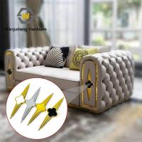 China Four-leaf Clover Shaped Furniture Decorative Button Accessories Multi-style Plastic Flower Decorative Buckles for Furniture for sale