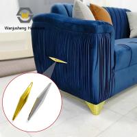 China Plastic Sofa Decorative Buttons Accessories Furniture Hardware Fitting of 20cm Length Rectangular Decorative V Shape Sofa Button for sale